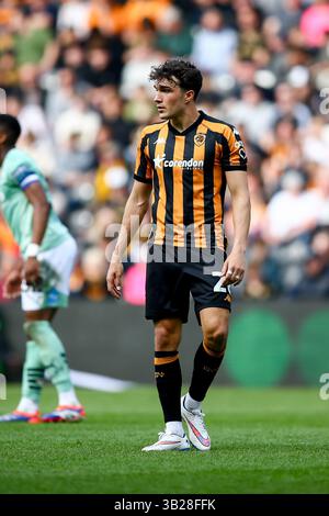 MKM Stadium, Hull, England - 26th April 2025 Nat Phillips (12) of Derby ...