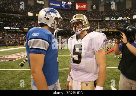 New Orleans Saints quarterback Tyler Shough (6) throws next to ...