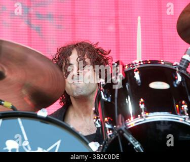 Papa Roach - Tony Palermo performs onstage during the 2025 KROQ Almost ...