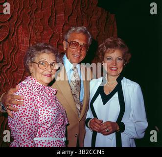 Betty White with mother Tess and Allen Ludden Circa 1980's Credit ...