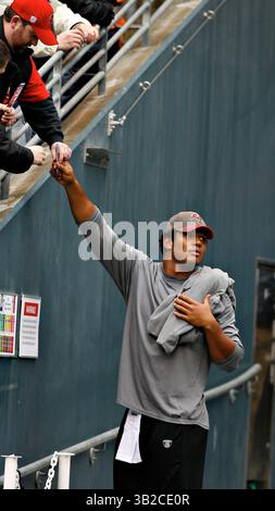 The Tampa Bay Buccaneers play the Seattle Seahawks during the second ...