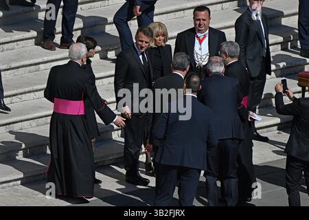France's President Emmanuel Macron takes a selfie photograph with Prime ...
