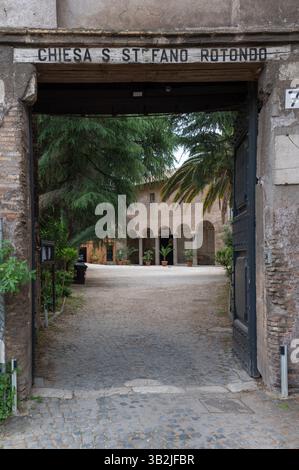 Basilica of St. Stephen in the Round on the Caelian Hill, named Santo ...