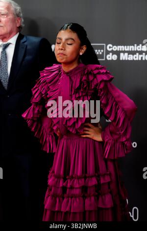 Frida Sofía Cruz on the red carpet of the PLATINO Awards for Ibero ...