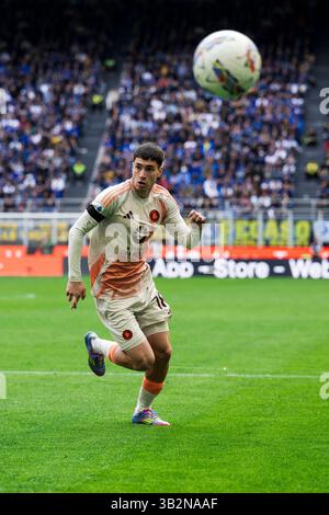 Matias Soule of AS Roma in action during the Serie A match beetween ...