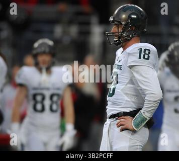 November 21st, 2015: Connor Cook #18 during the Michigan State vs Ohio ...
