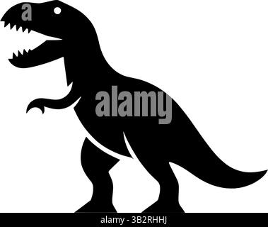 T-rex dinosaur fossil clipart, extinct animal illustration vector Stock ...