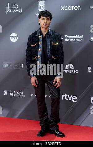 Felipe Londoño attended Platino Awards 2025 red carpet at Palacio ...