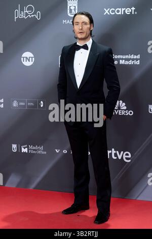 Claudio Cataño attended Platino Awards 2025 red carpet at Palacio ...