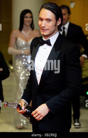 Claudio Cataño receives the Best Actor in a Miniseries or TV Series ...