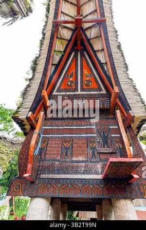 Tongkonan traditional house area in Toraja, South Sulawesi, Indonesia ...