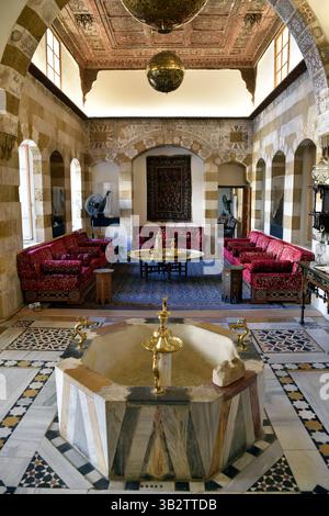 Interior of Debbane Palace Museum, Sidon (Saida), southern Lebanon ...