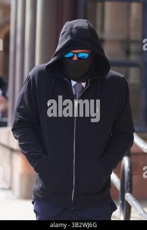 Adam Carruthers leaves Newcastle Crown Court where he is accused of ...