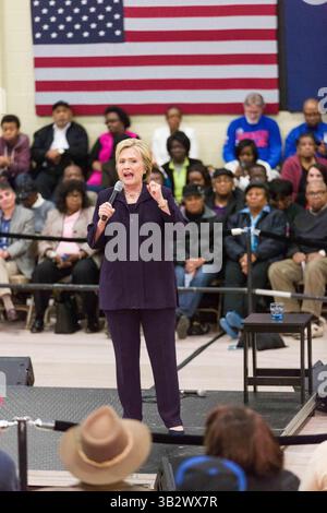 Democratic presidential candidate Hillary Rodham Clinton speaks during ...
