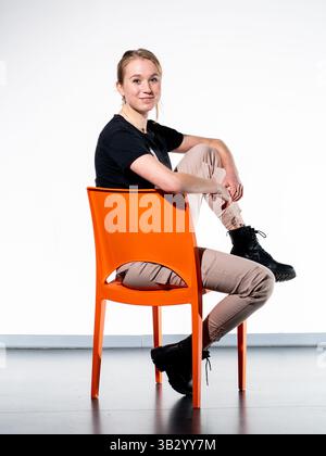 HEERENVEEN, NETHERLANDS - NOVEMBER 1: Merel Conijn during the Dutch ...