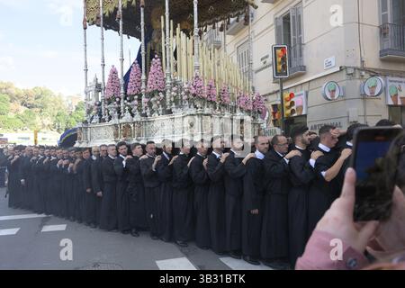 Good Friday procession, tourist photographed with smartphone ...