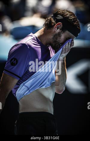 United States' Taylor Fritz signs autographs after defeating United ...
