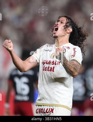William Riveros of Universitario de Deportesduring the Torneo Clausura ...