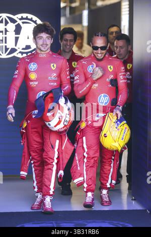Charles Leclerc of Monaco and Scuderia Ferrari seen during the Formula ...