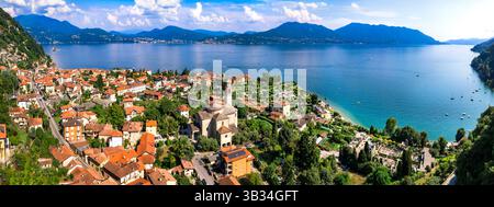 High angle view of Cannero Stock Photo - Alamy