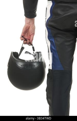 Closeup detailed view black motorcycle engine block with metal oil ...