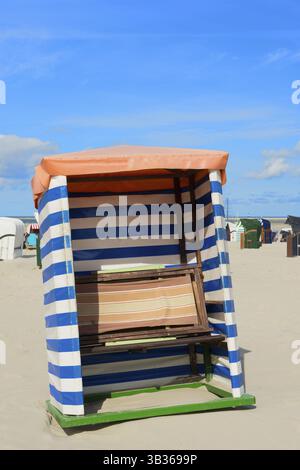 Beach tent at Borkum Island Stock Photo - Alamy