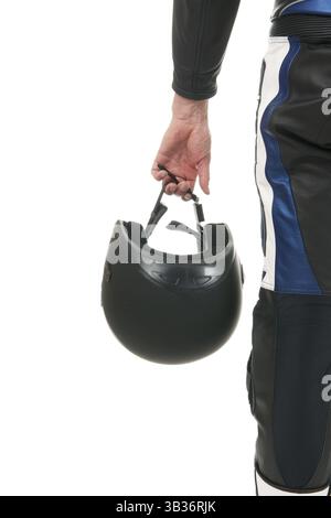 Closeup detailed view black motorcycle engine block with metal oil ...