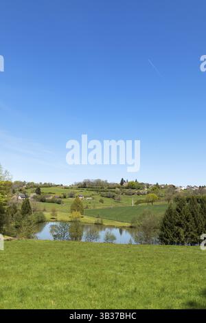 Typical landscape in French Limousin Stock Photo - Alamy