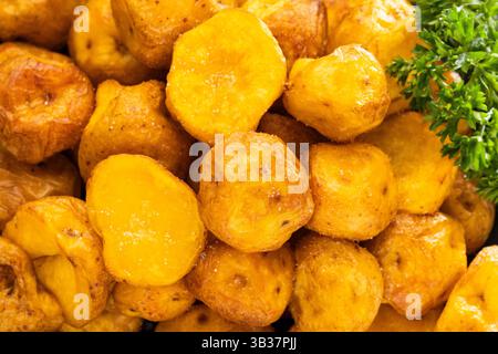 Fried yellow creole potatoes are a popular food of Latin American ...