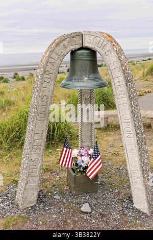 July 28, 2017 - Homer, AK, United States - The Seafarers Memorial bell ...