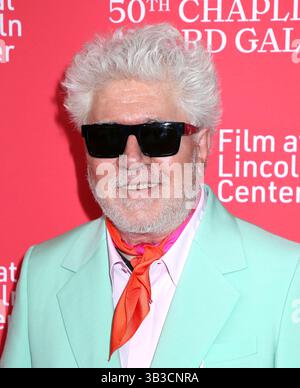 Ny. 28th Apr, 2025. Pedro Almodovar at arrivals for 50th Chaplin Award ...