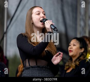 Voice Shack at the mayor of londons st georges day festival Stock Photo ...
