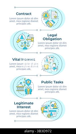 Legal bases infographic 5 steps Stock Vector Image & Art - Alamy