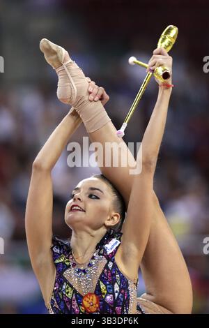 September 14, 2018: Dina Averina of Â Russia during Individual All-Around Final at the Arena ...