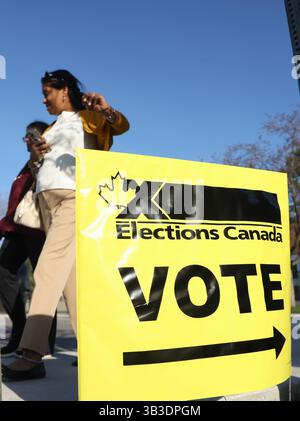 Voters seen casting their ballots at a polling centre during early ...