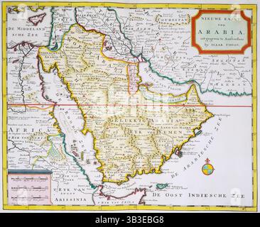 Map of the Middle East - Shows countries west of Persian Gulf, Kuwait ...