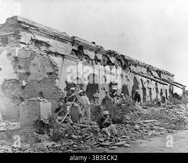 The siege of Cawnpore or Kanpur, Indian rebellion of 1857 Stock Photo ...