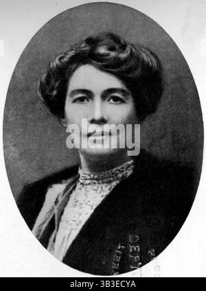 Frederick Pethick Lawrence, a British suffragist, is photographed with ...