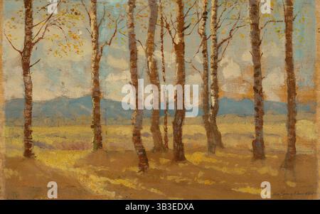 Ferdinand Katona - Autumn Landscape with Trees Stock Photo - Alamy