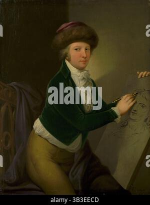 Ján Jakub Stunder - Count Ján Hadik sketching Stunder's Portrait Stock ...