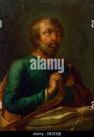 Apostle and Christian martyr, Saint Jude or Thaddaeus. Circular 6th ...