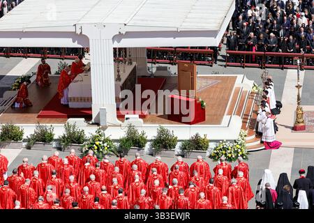 Rome, Italy, 26th April 2025, Vatican city: During the Funeral of the ...