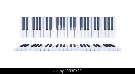 Piano keys forming a seamless pattern for music backgrounds Stock ...