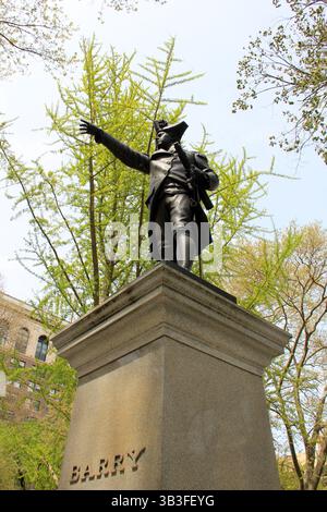 Commodore John Barry Statue, Philadelphia, Pennsylvania USA Stock Photo ...