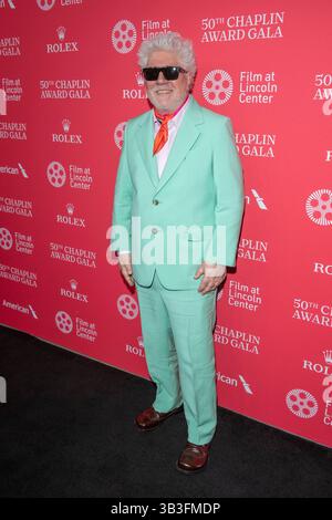 Honoree Pedro Almodovar attends the 50th Chaplin Awards Gala at Alice ...