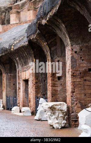 Rome, Italy. Arched wall of the Colosseum Stock Photo - Alamy