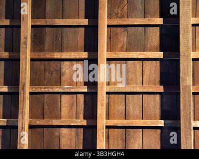 Timber framing, wooden structural framework. Wooden framework during ...
