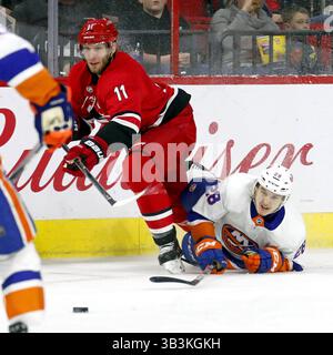 Carolina Hurricanes' Jordan Staal (11) reacts after the Hurricanes ...