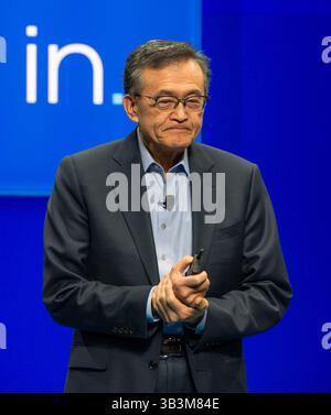 Intel CEO Lip-Bu Tan delivers a speech during the Computex 2026 ...