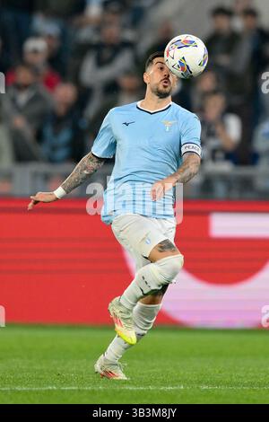 Olimpico Stadium, Rome, Italy - Mattia Zaccagni of SS Lazio celebrates ...